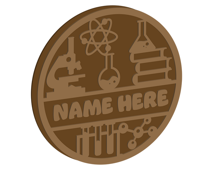 Science Themed Name Plaque – EasyBlanks.co.uk