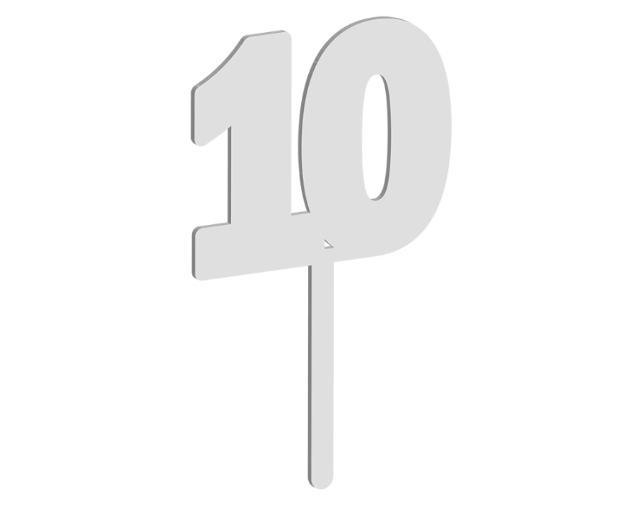 Number 10 Cake Topper – EasyBlanks.co.uk