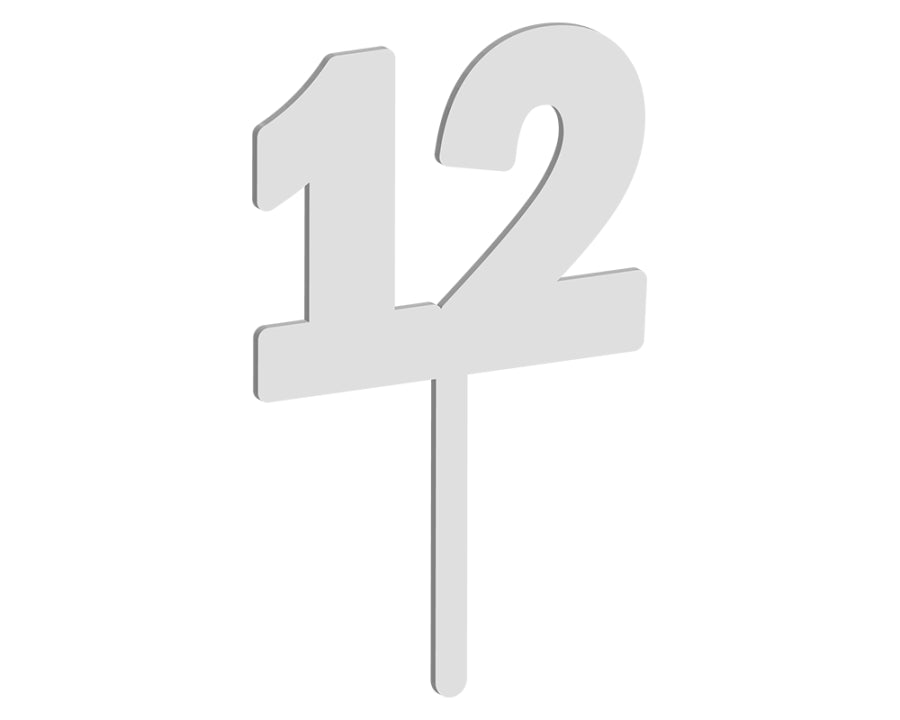 Number 12 Cake Topper – EasyBlanks.co.uk