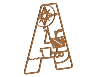 MDF Pirate Themed Letters – EasyBlanks.co.uk