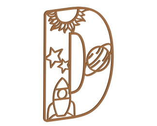 MDF Space Themed Letters – EasyBlanks.co.uk