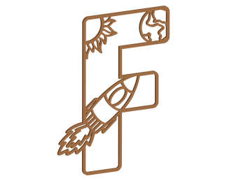 MDF Space Themed Letters – EasyBlanks.co.uk