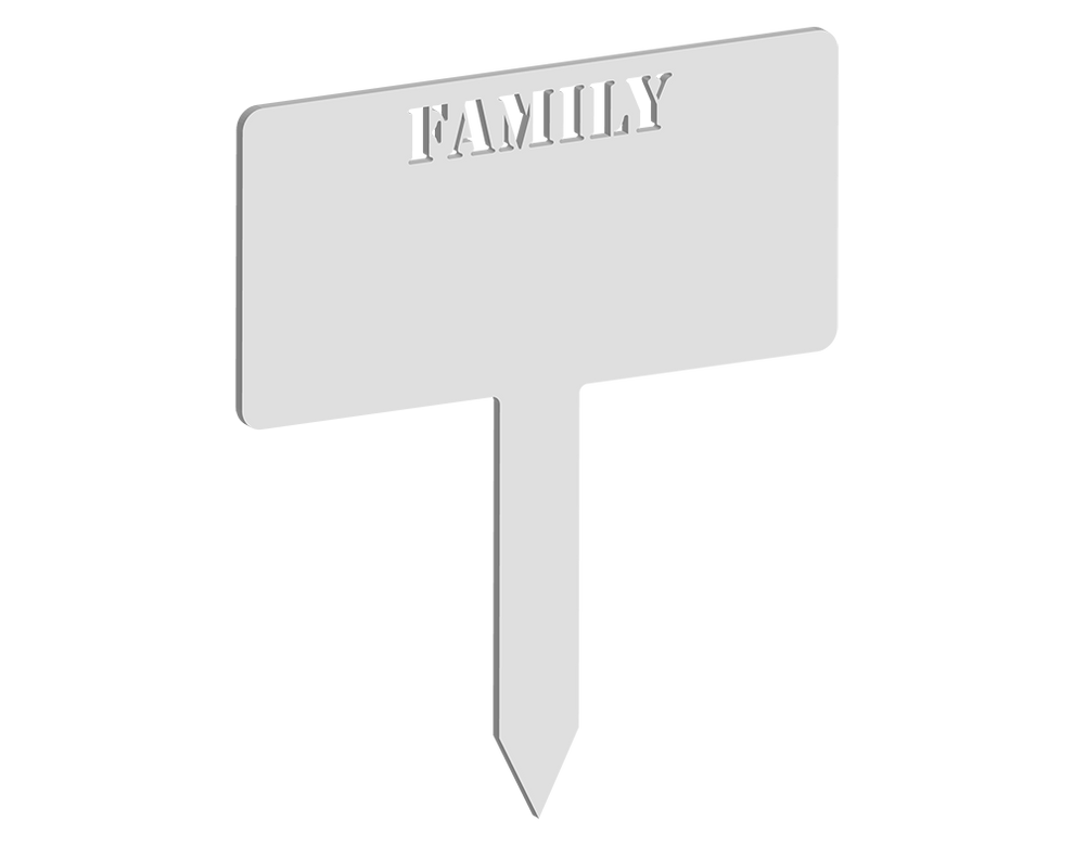Rectangular Family Memorial Plaque – EasyBlanks.co.uk